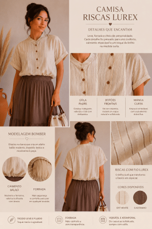 Blusa Bomber “Amélie” - Biba Concept Store